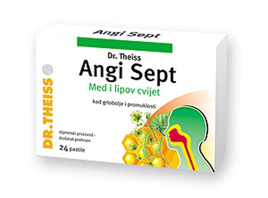 Angisept med i lipov cvijet, 24 pastile - Online ljekarna